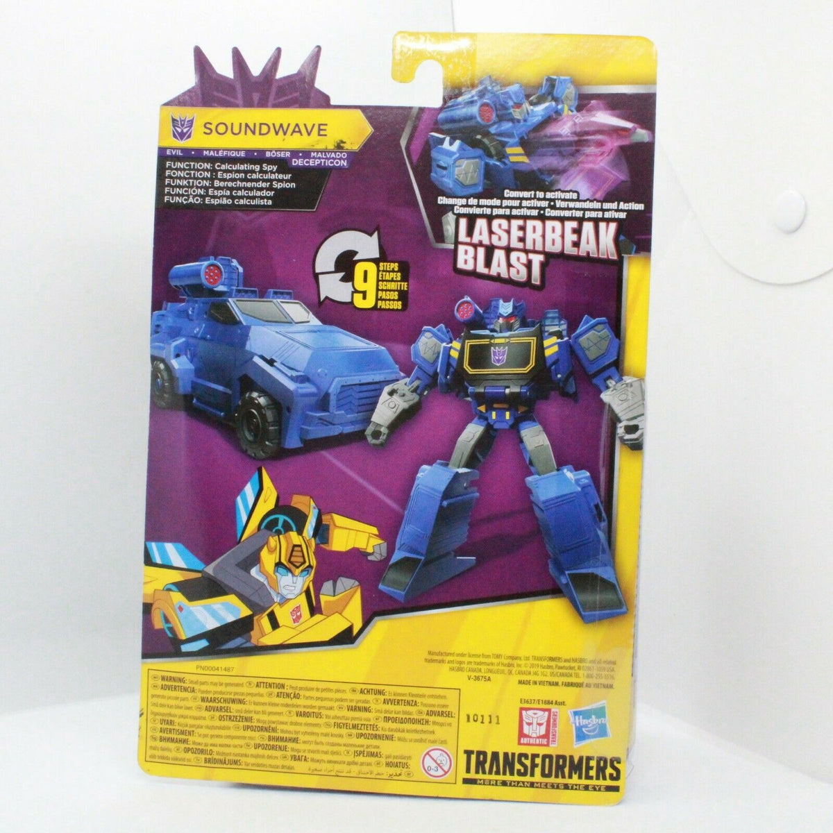 Transformers Cyberverse Soundwave -Battle for Cybertron Decepticon Act ...