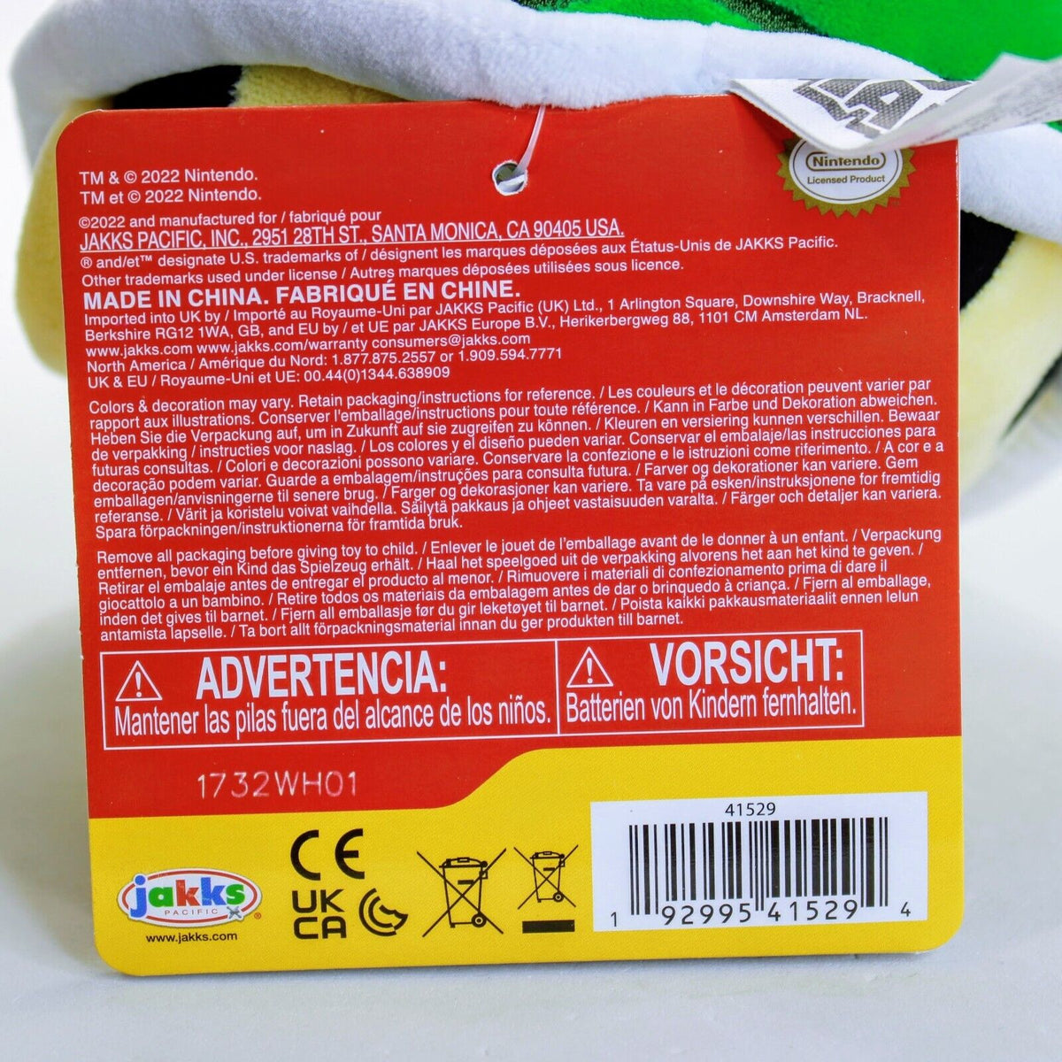 Super Mario World of Nintendo Green Turtle Shell Plush with Sound ...