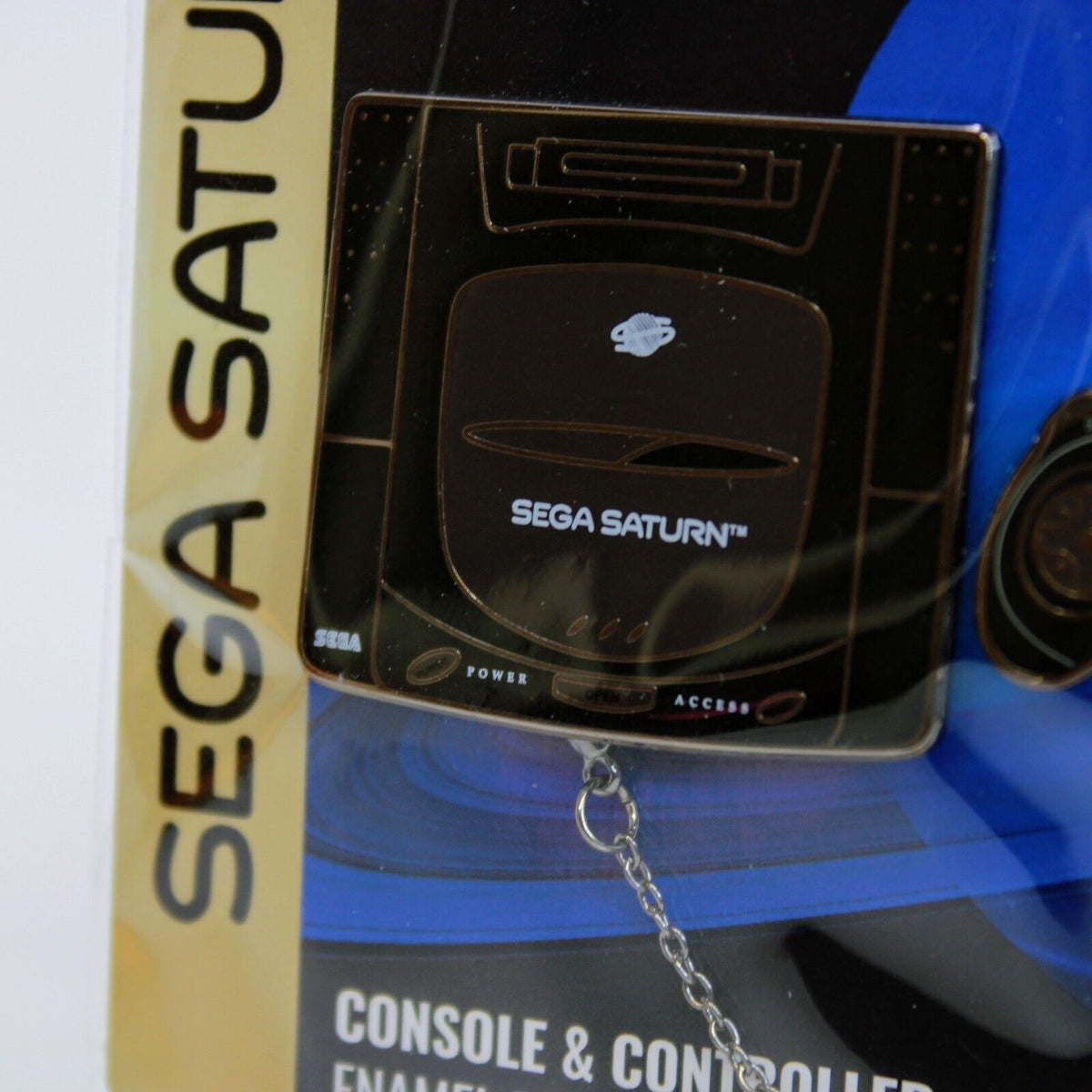 Sega Saturn Console and Controller Enamel Pin Set of 2 - Removable Cha ...