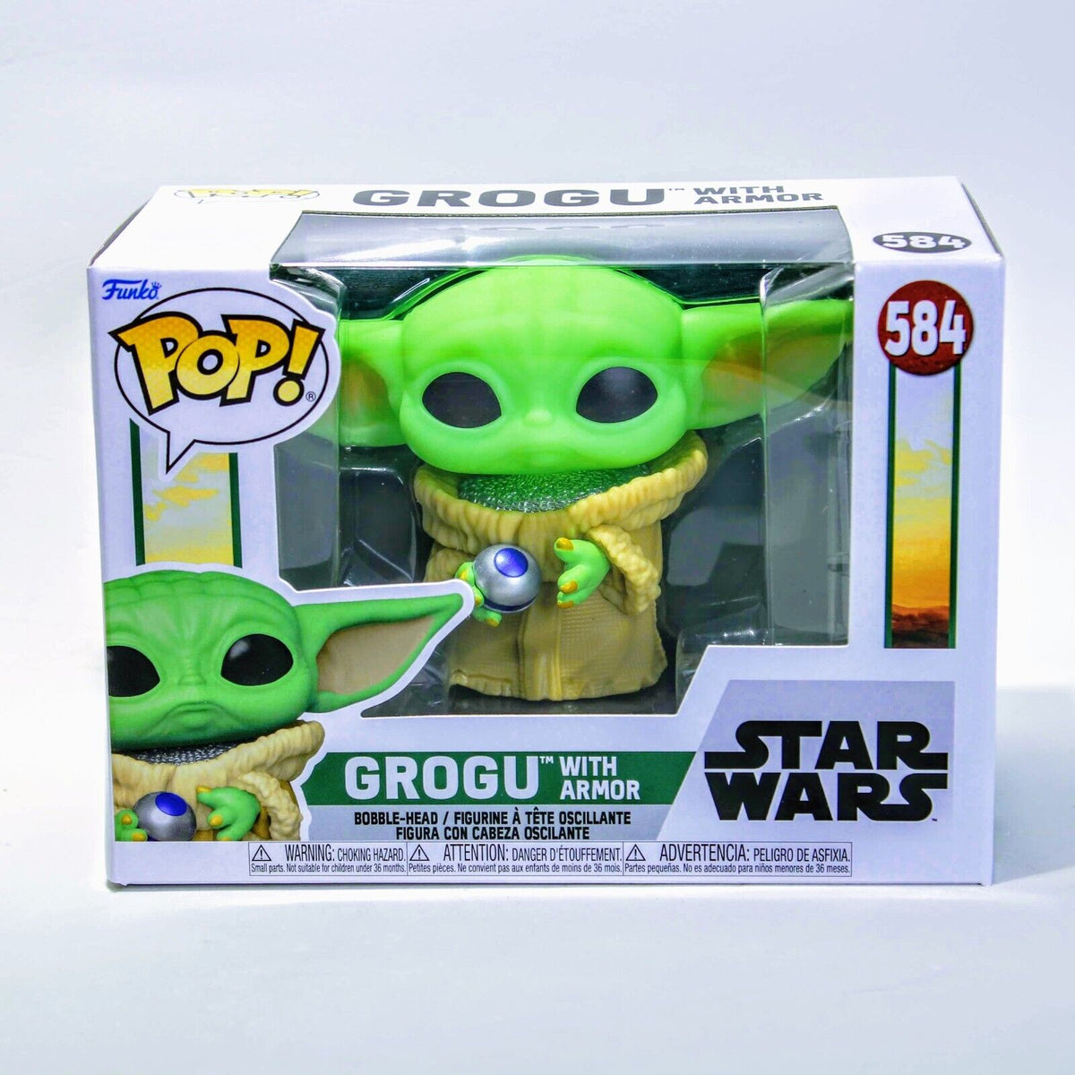 Funko Pop Star Wars: The Book of Boba Fett - Grogu w/ Chainmail Armor ...