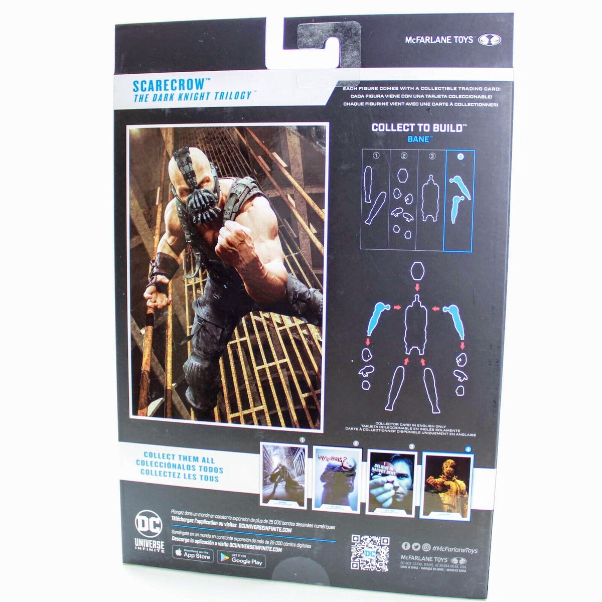 McFarlane Dark Knight Trilogy Scarecrow DC Multiverse Bane BAF 7" Acti ...