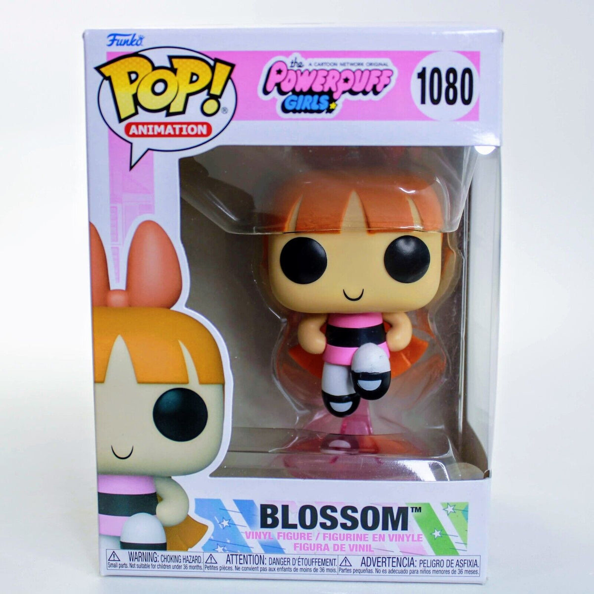 Funko Pop! Animation Powerpuff Girls Blossom Vinyl Figure #1080 Cartoo ...