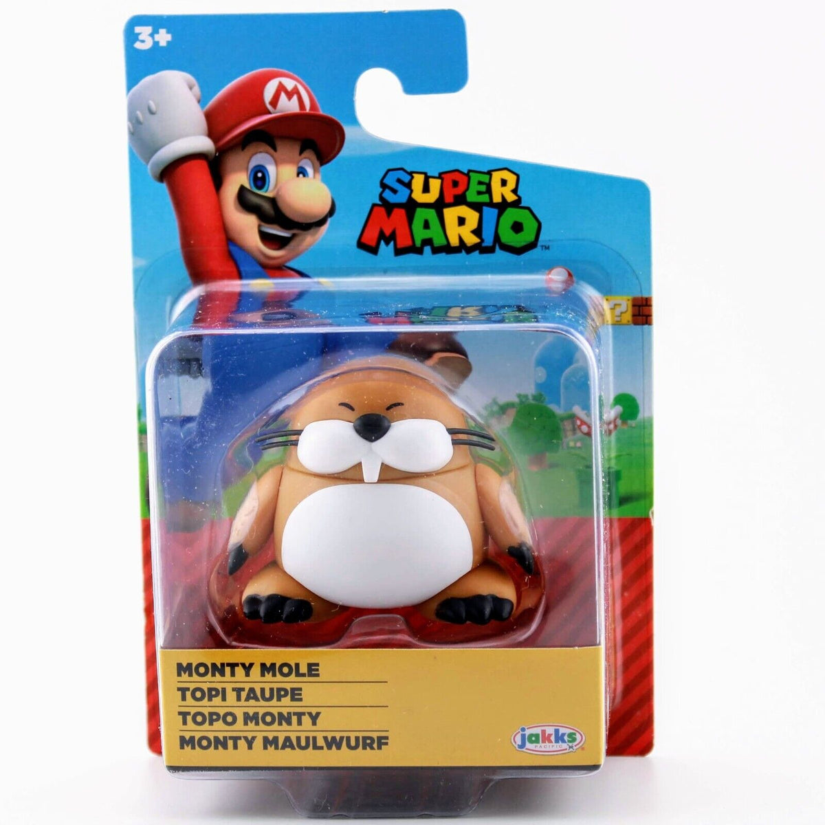 World of Nintendo Super Mario - Monty Mole 2.5" Mini-Figure Jakks Paci ...