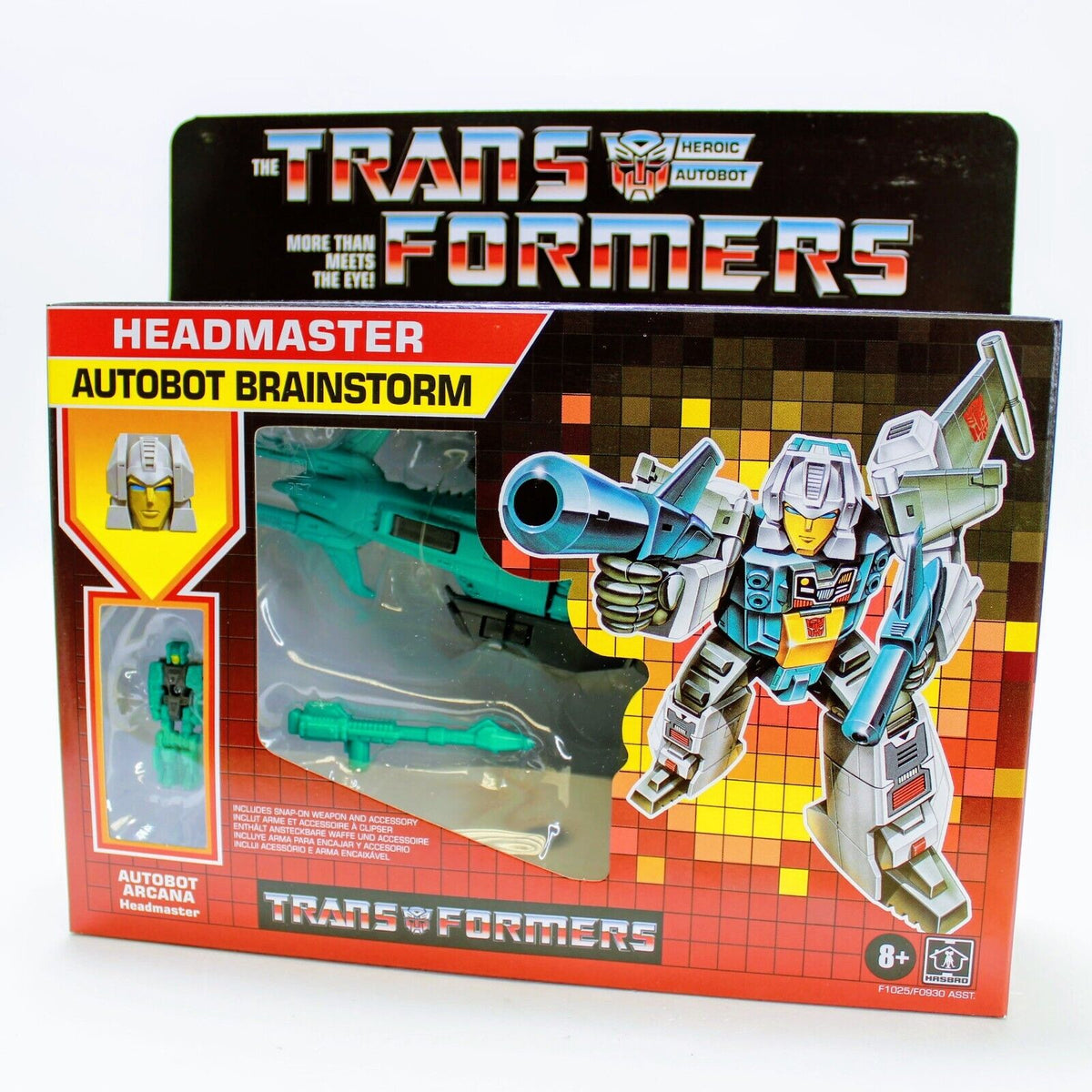 Transformers G1 Retro Headmaster Brainstorm w/ Autobot Arcana Original ...