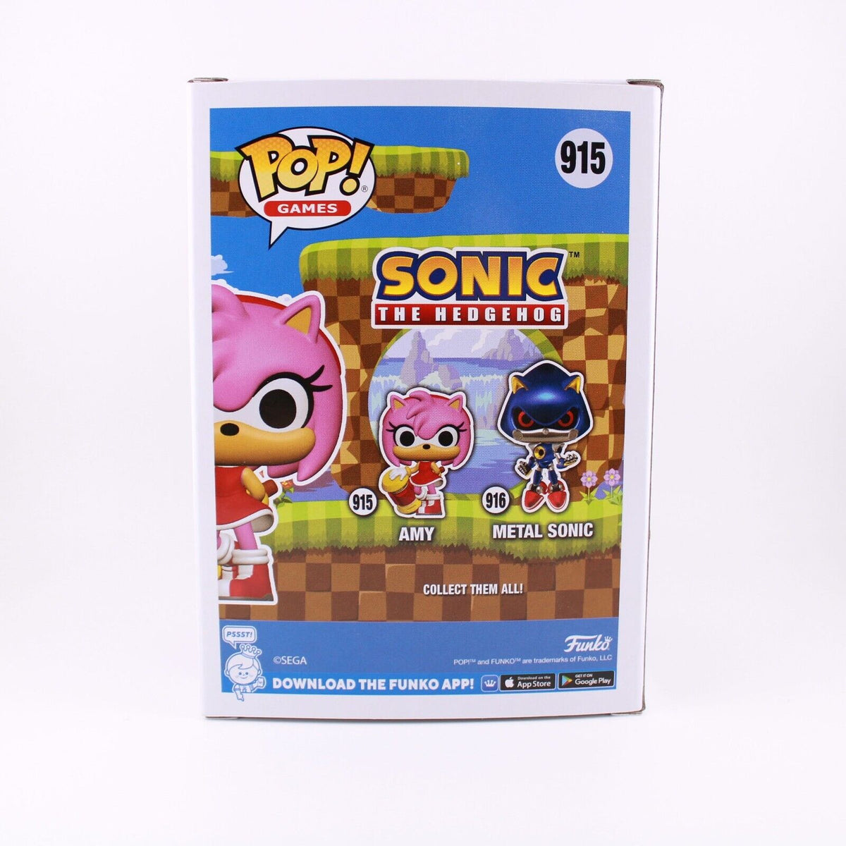 Funko Pop Sonic the Hedgehog - Amy Rose - Vinyl Figure # 915 ...