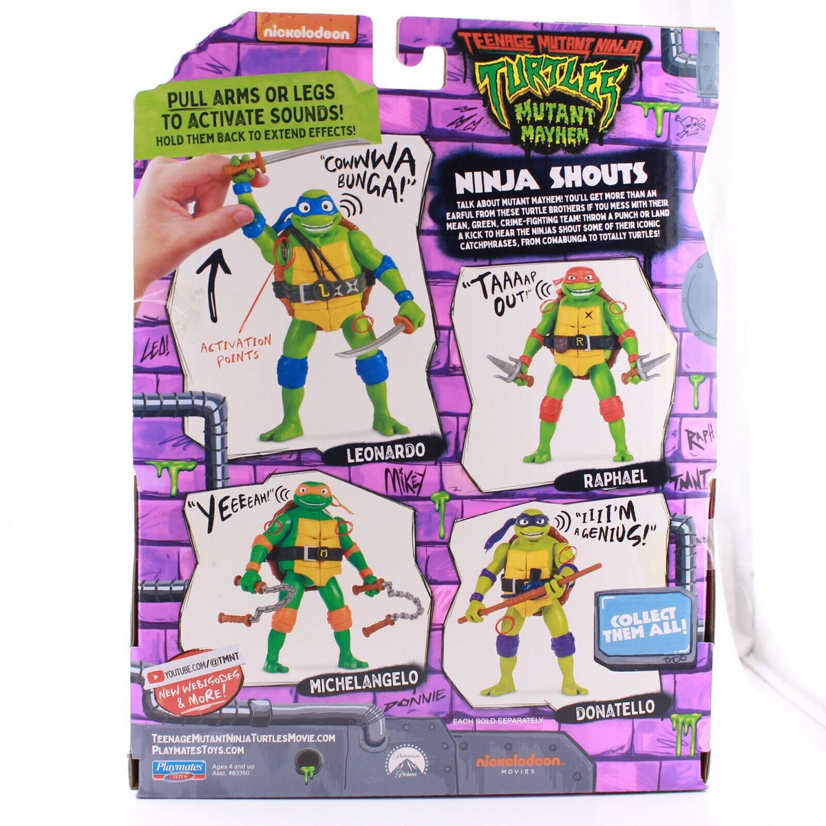 TMNT Teenage Mutant Ninja Turtles Mutant Mayhem Donatello Deluxe Ninja ...